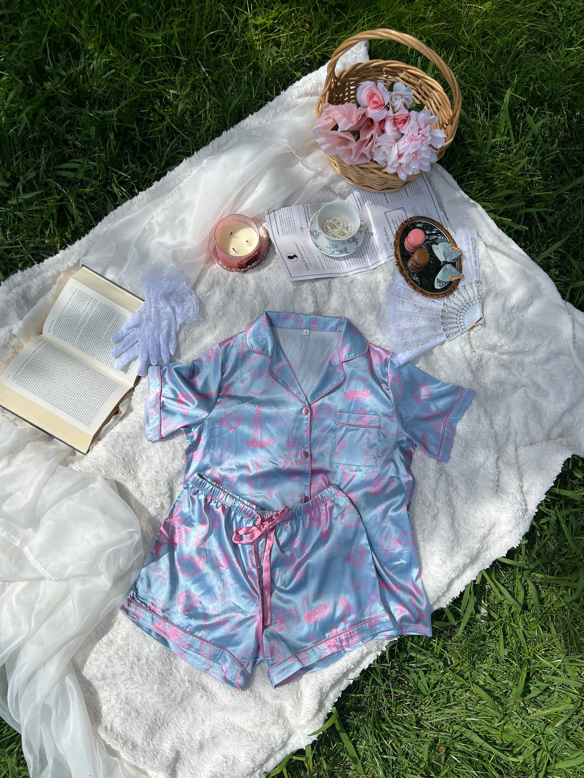 High Society Satin Shorts Pajama Set – Liv Co.